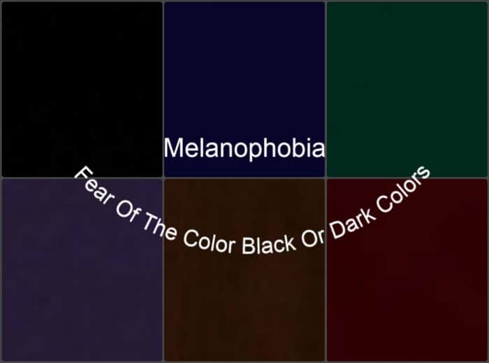 Melanophobia - Fear of the Color Black/Dark Colors
